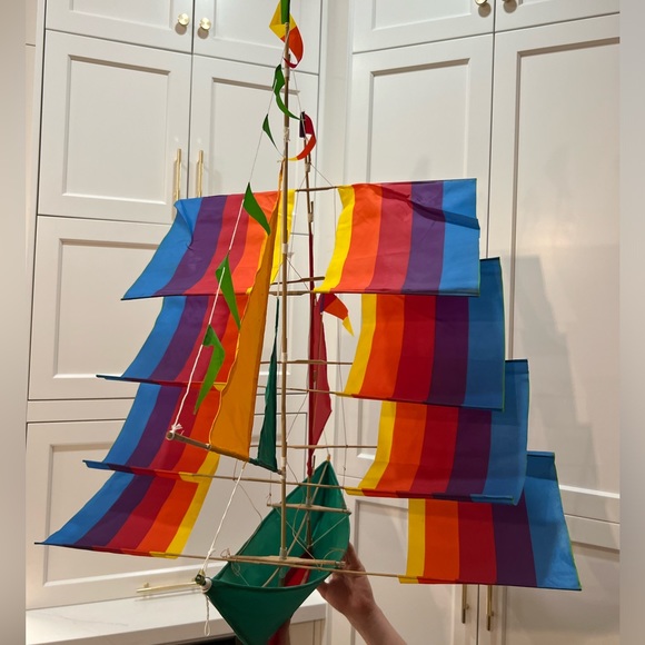 Haptic Lab | Other | Haptic Lab Sailing Ship Kite Rainbow Brand New ...